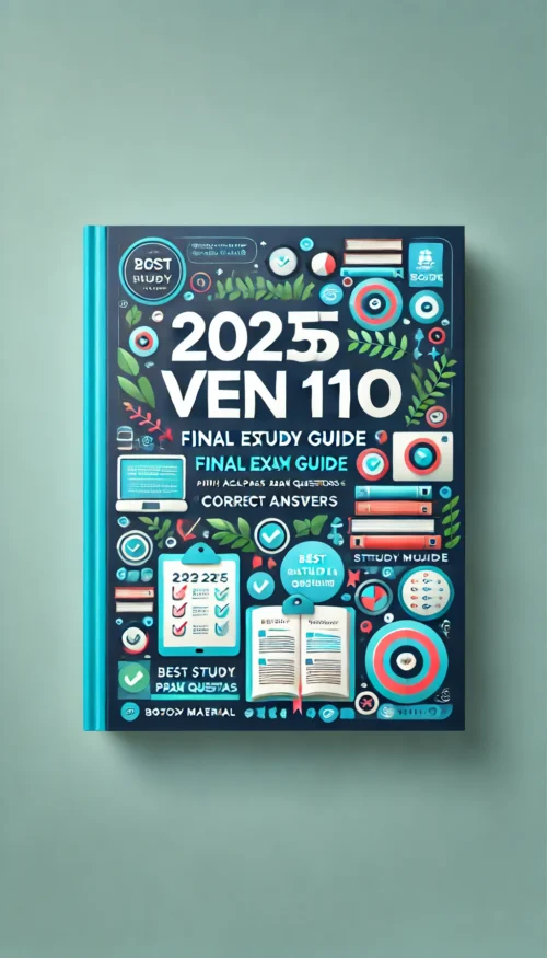 2025 VEN 110 Final Exam Study Guide | Best Study Material with Actual ...