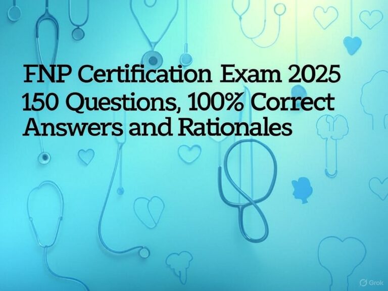 FNP Certification Exam by AANPCB New 2025 Versions with All 150 ...