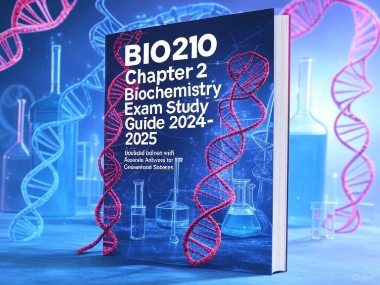 BIO 210 Biochemistry Exam Study Guide 2024-2025: Updated Edition with ...