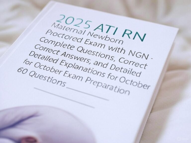 2025 ATI RN Maternal Newborn Proctored Exam with NGN – Complete ...
