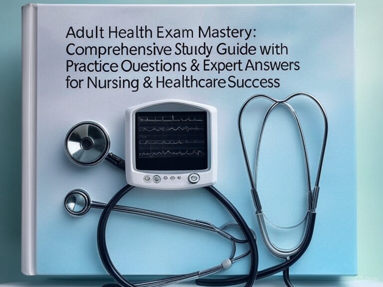 Adult Health Exam Mastery: Comprehensive Study Guide with Practice ...