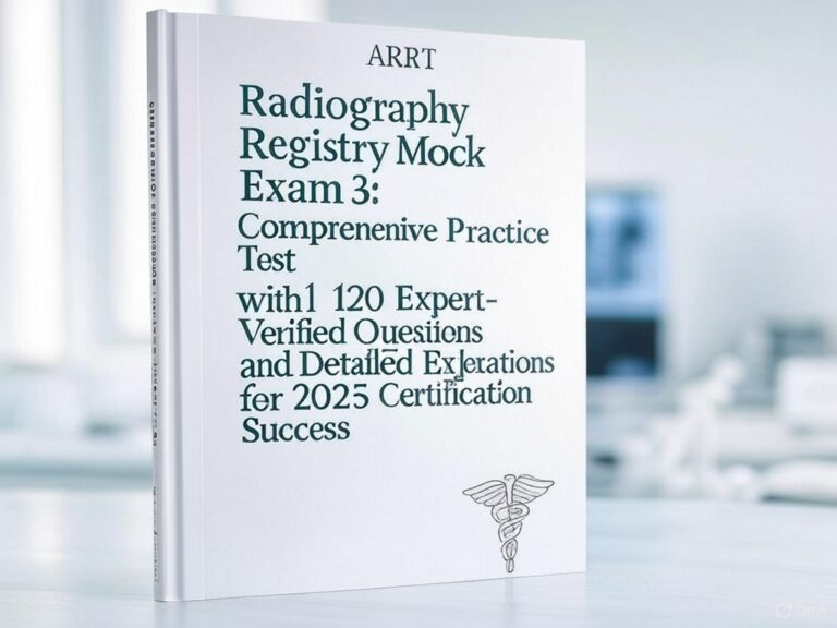 ARRT Radiography Registry Mock Exam 3: Comprehensive Practice Test with ...
