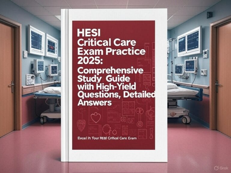 HESI Critical Care Exam Practice 2025: Comprehensive Study Guide with ...