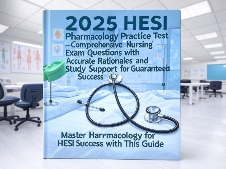 2025 HESI Pharmacology Practice Test – Comprehensive Nursing Exam ...